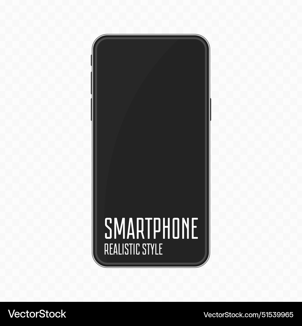 Realistic smartphone mockup Royalty Free Vector Image
