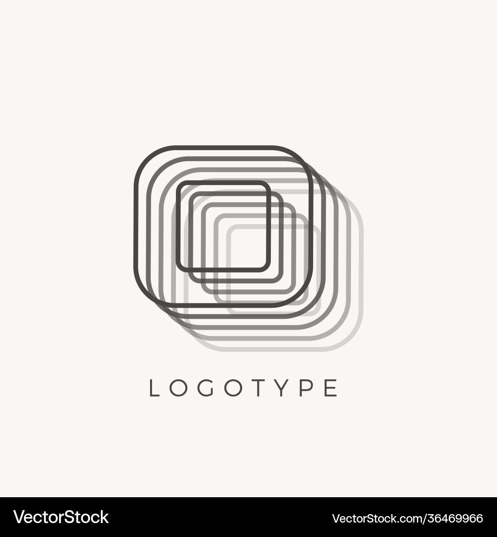 Letter o outline stripes blend effect number Vector Image