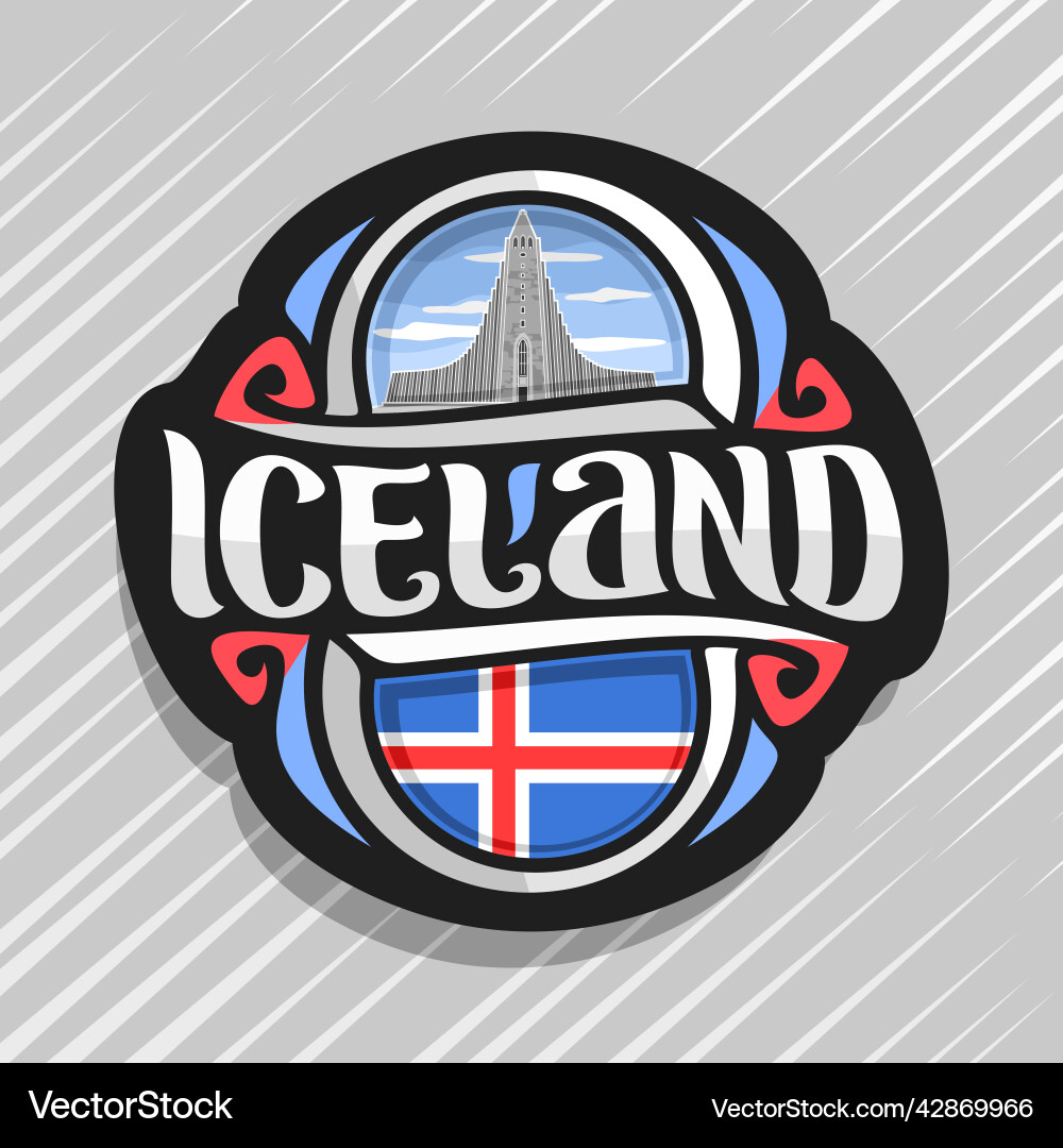 Logo for iceland Royalty Free Vector Image - VectorStock