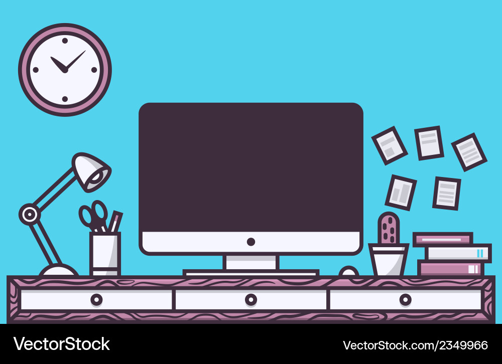 Workspace Royalty Free Vector Image - VectorStock