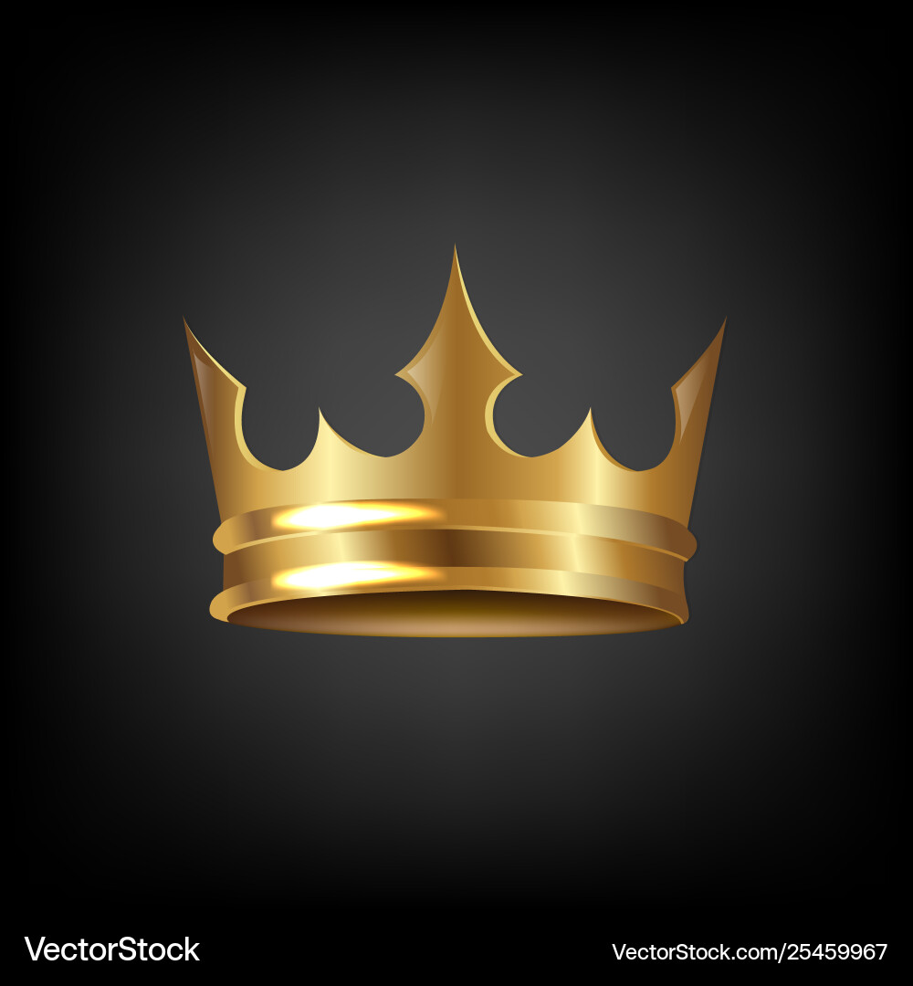 Real Crown Black Background