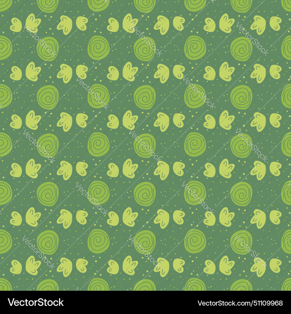 Abstract seamless pattern park landscape top view Vector Image