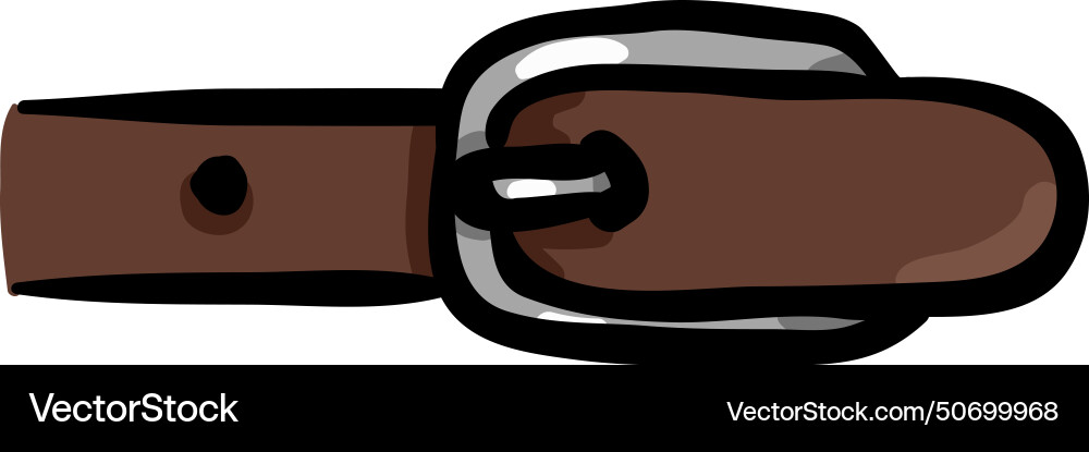 Belt hand drawn doodle icon Royalty Free Vector Image