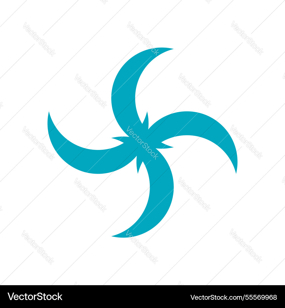 Brutalist spiral icon sticker Royalty Free Vector Image