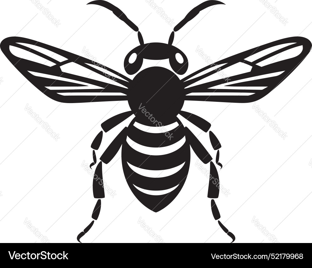 Intense buzz hornet mascot icon unveiled unleash Vector Image