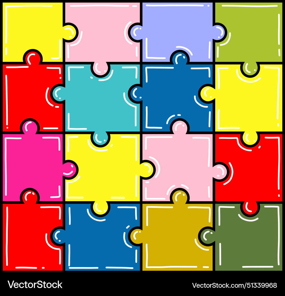 Puzzle Drawing Vector Images (over 41,000)