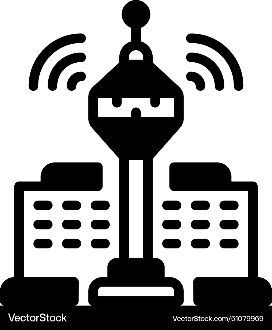 Control tower Royalty Free Vector Image - VectorStock