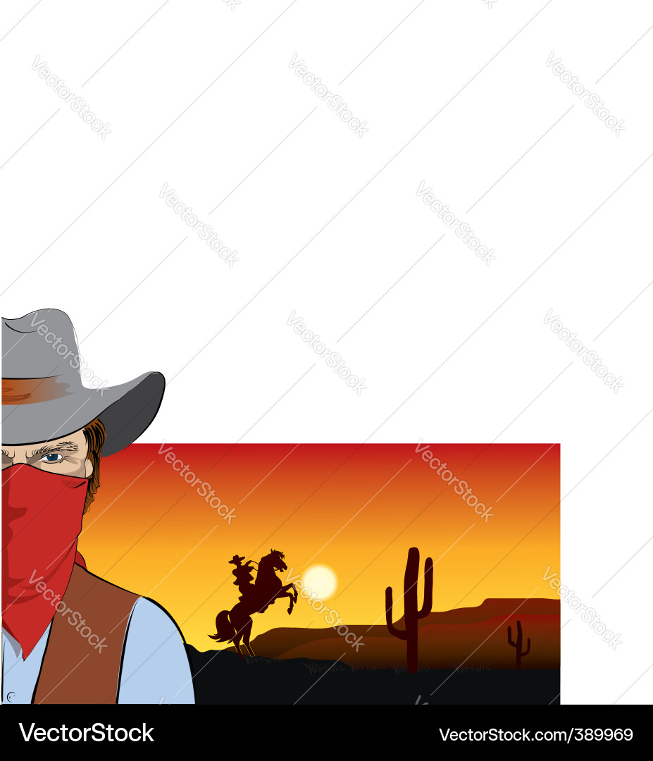 Cowboy Royalty Free Vector Image - VectorStock