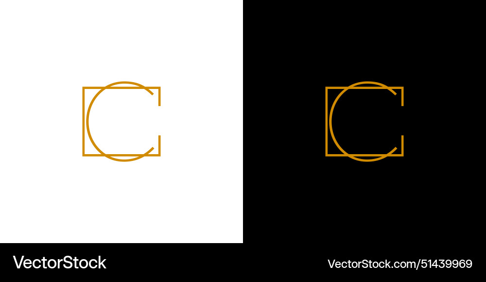 Unique and modern c logo design Royalty Free Vector Image