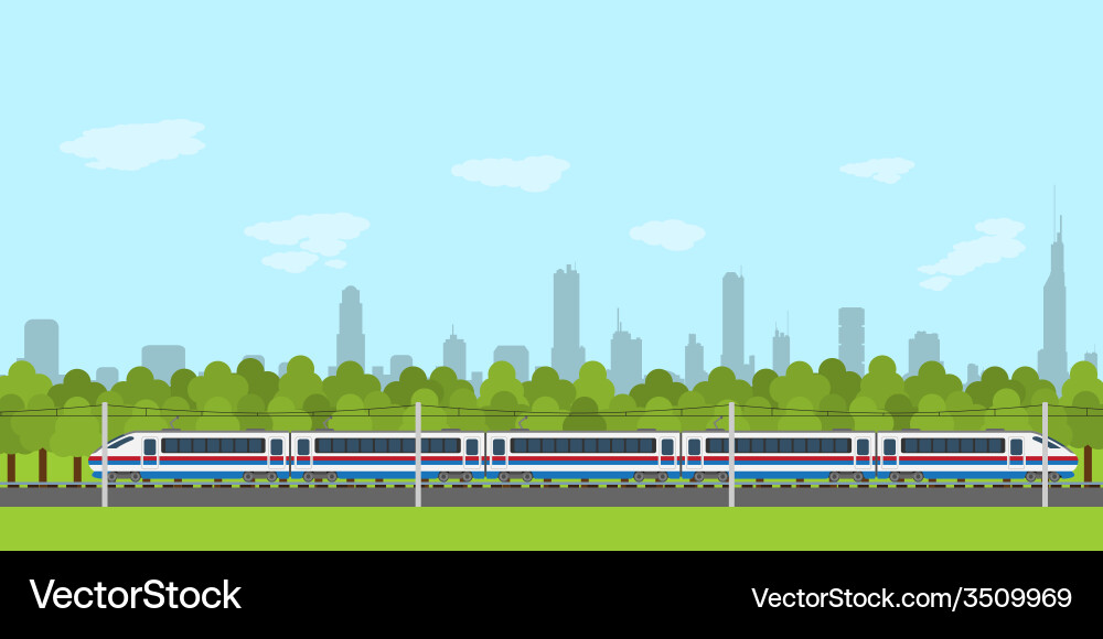 Zug Lizenzfreies Vektorbild - VectorStock