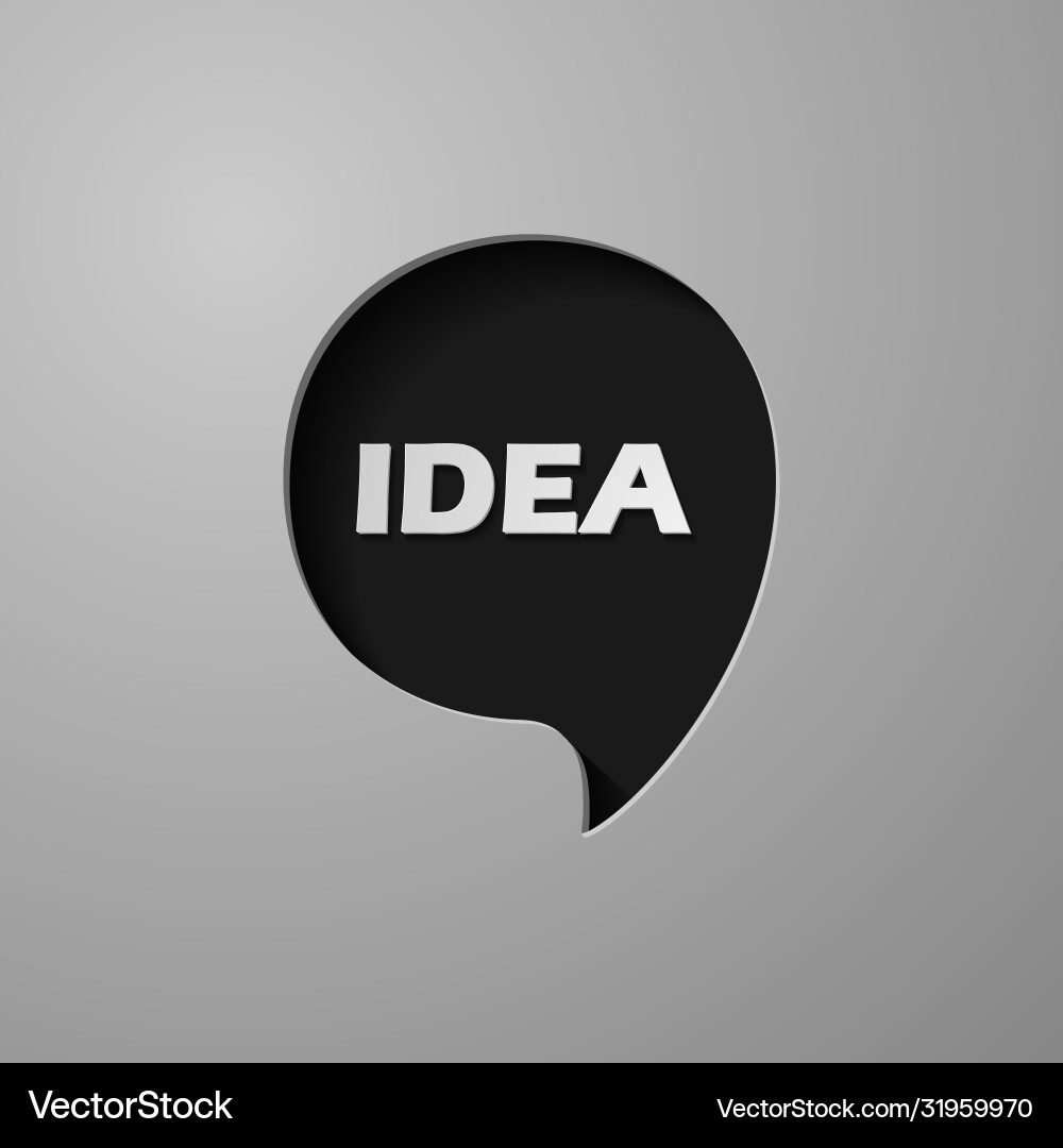 Infographic design white thought bubble Royalty Free Vector