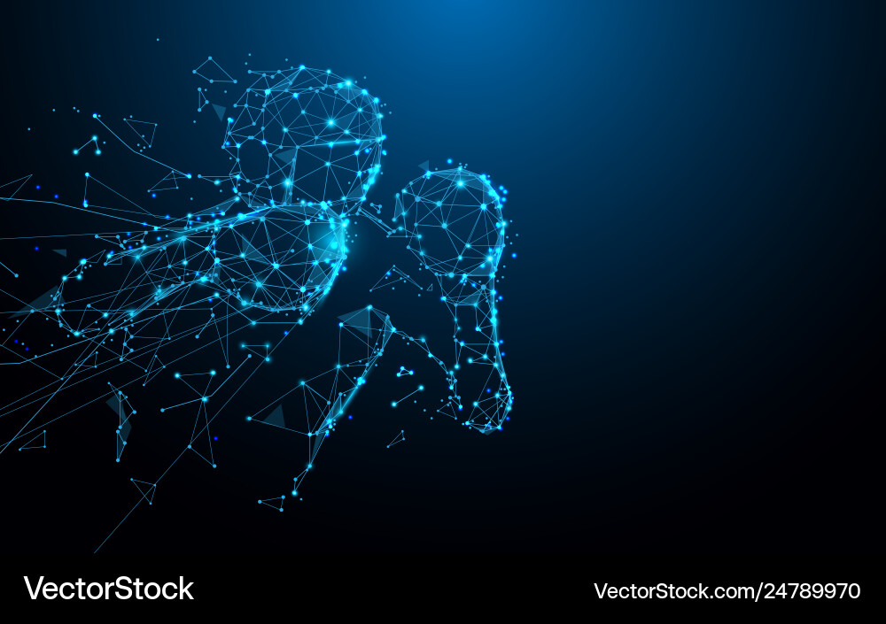 Man boxer doing shadow boxing Royalty Free Vector Image