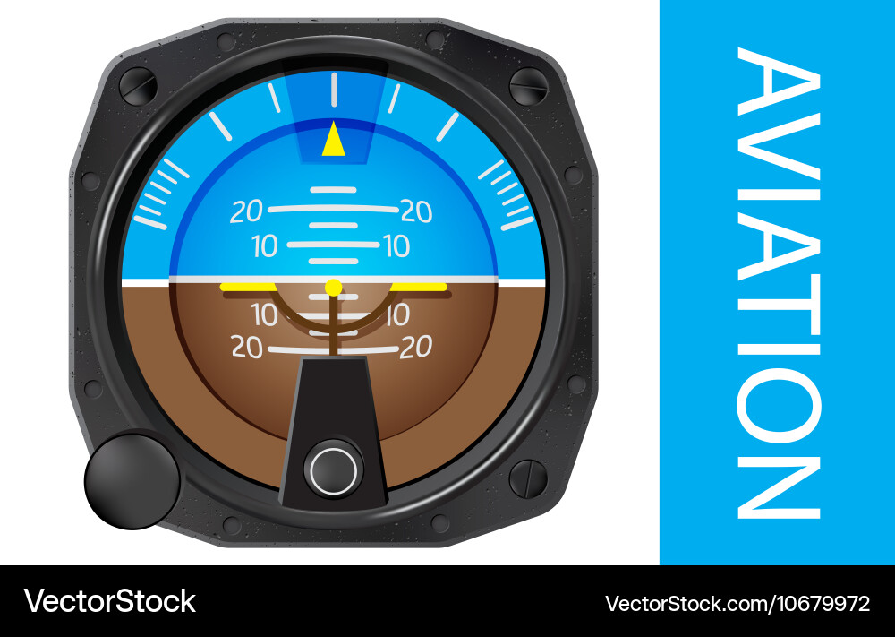 Attitude indicator Royalty Free Vector Image - VectorStock