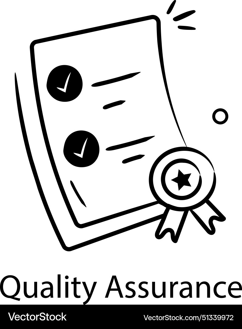 Quality assurance Royalty Free Vector Image - VectorStock