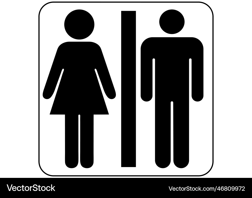 Toilet Sign Royalty Free Vector Image - VectorStock