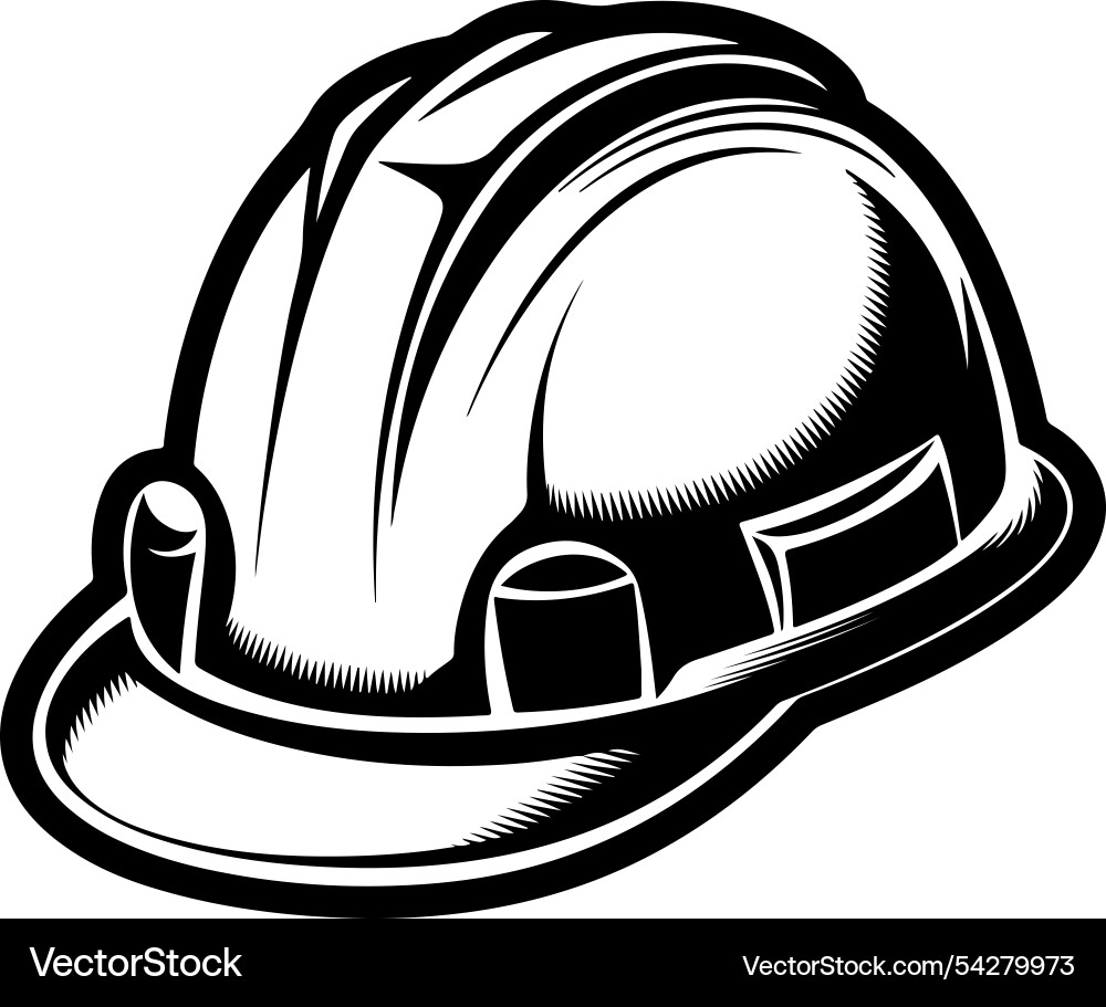 A of single construction hat Royalty Free Vector Image