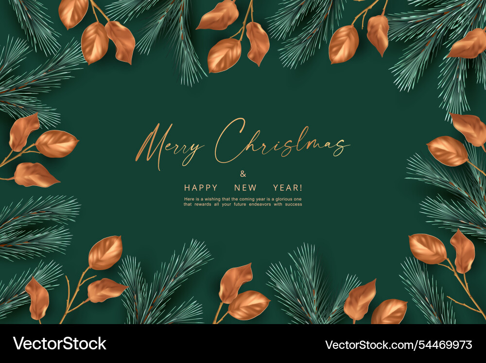 Christmas and new year banner Royalty Free Vector Image
