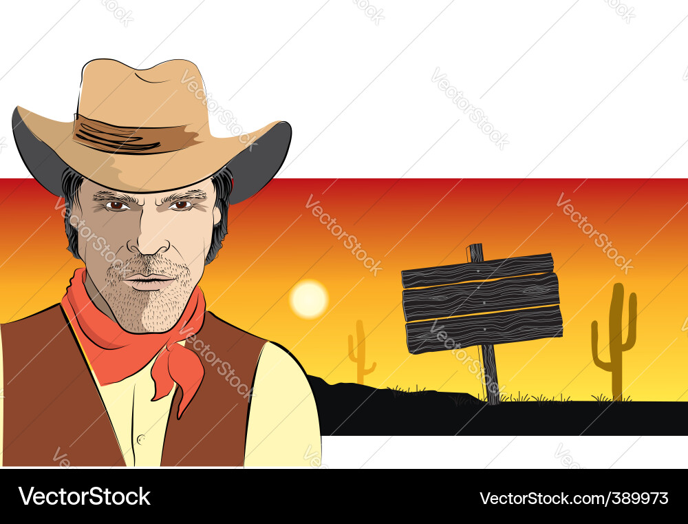 Cowboy Royalty Free Vector Image - VectorStock