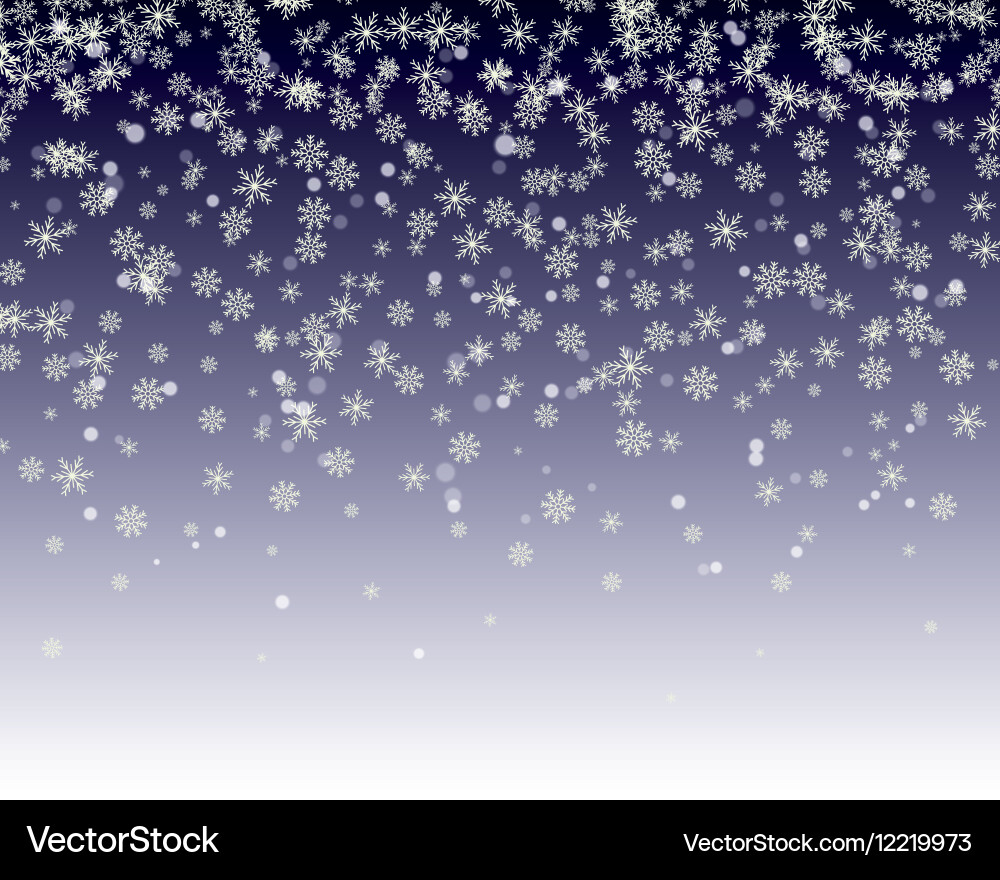 Snowflakes fall Royalty Free Vector Image - VectorStock