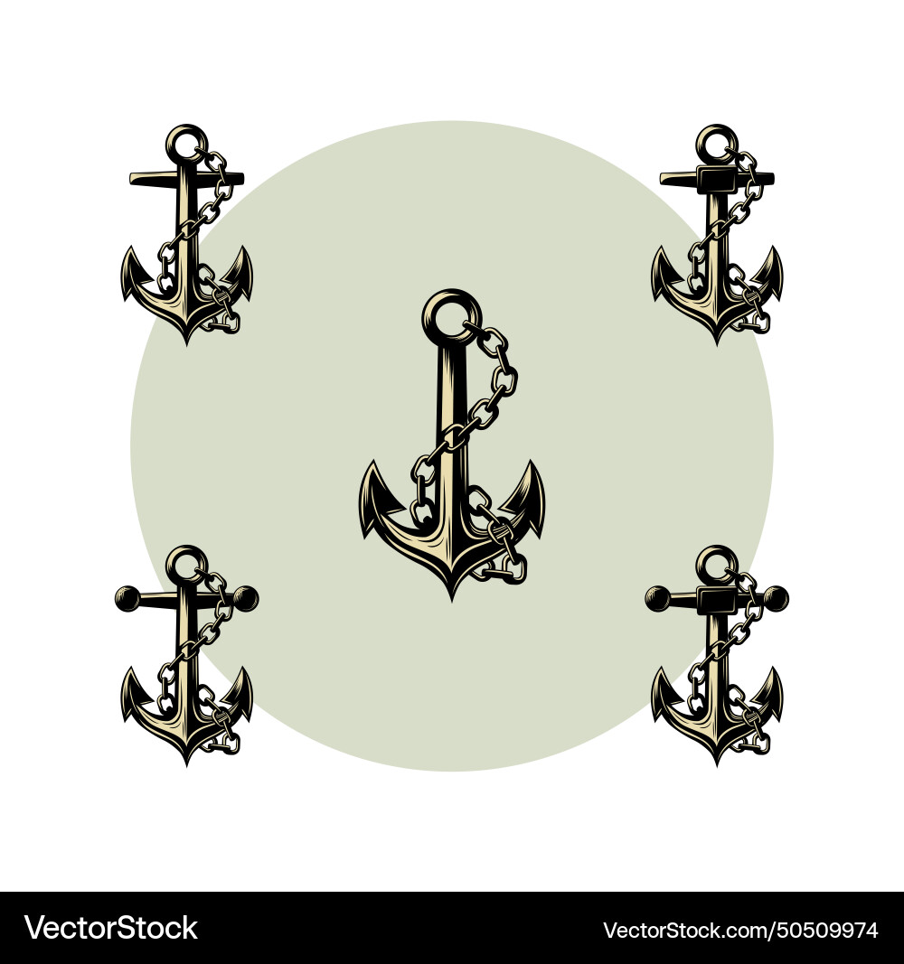 Anchor design Royalty Free Vector Image - VectorStock