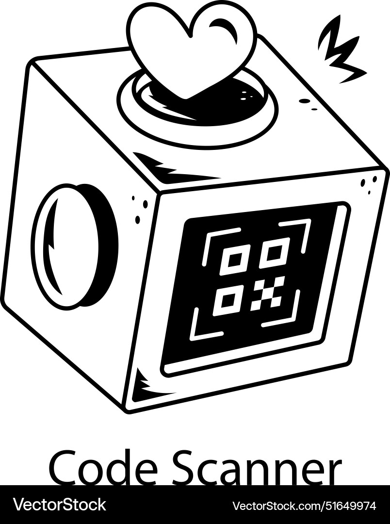 Code scanner Royalty Free Vector Image - VectorStock