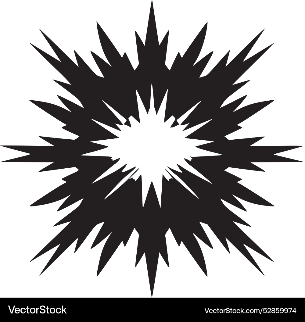 Explosion - high quality logo ideal for t-shirt Vector Image