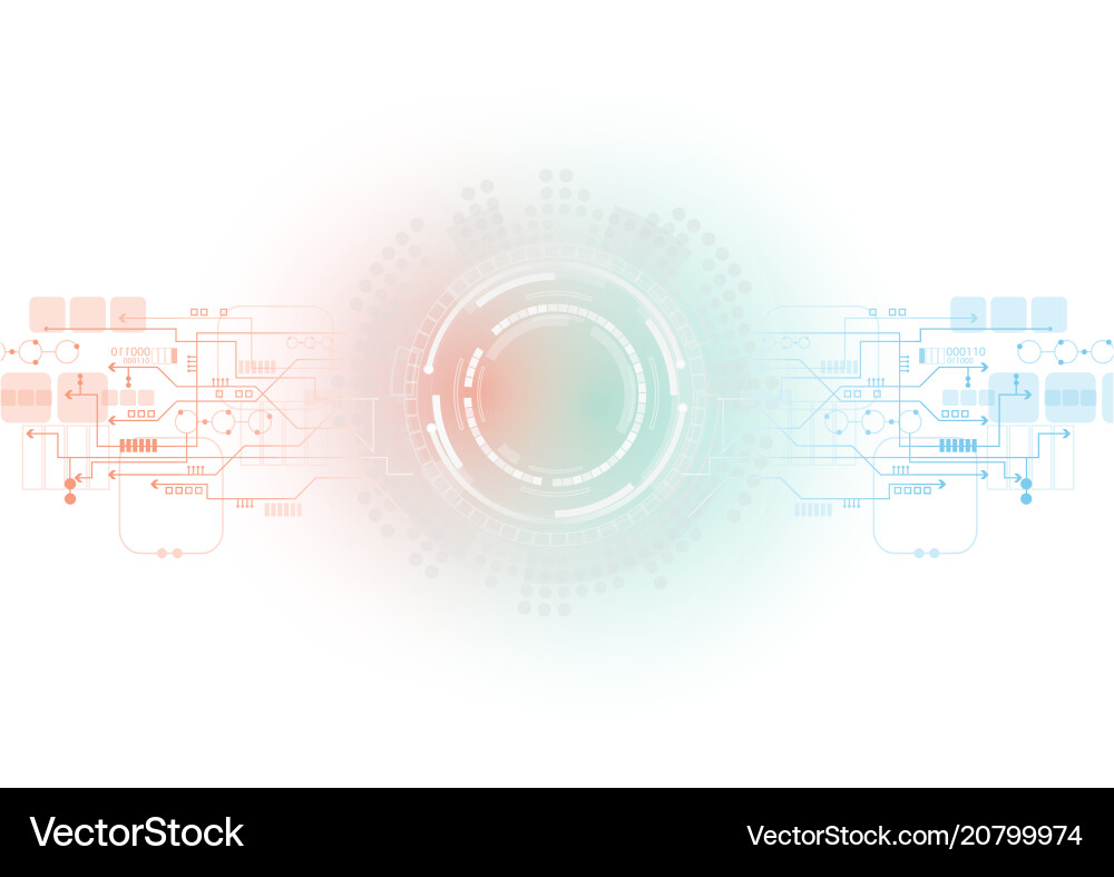 Green pink technology background Royalty Free Vector Image