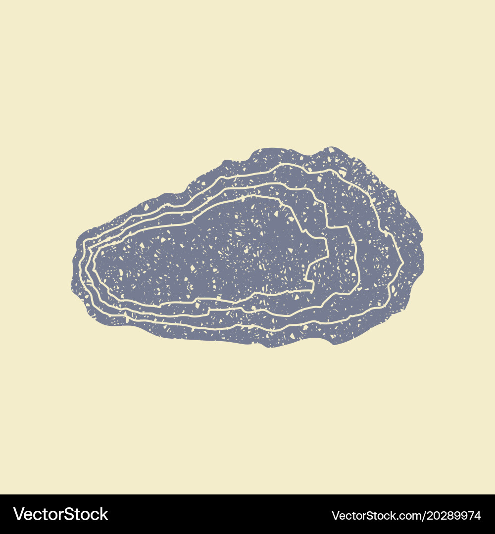 Oyster Shell Icon - Seafood Royalty Free Vector Image