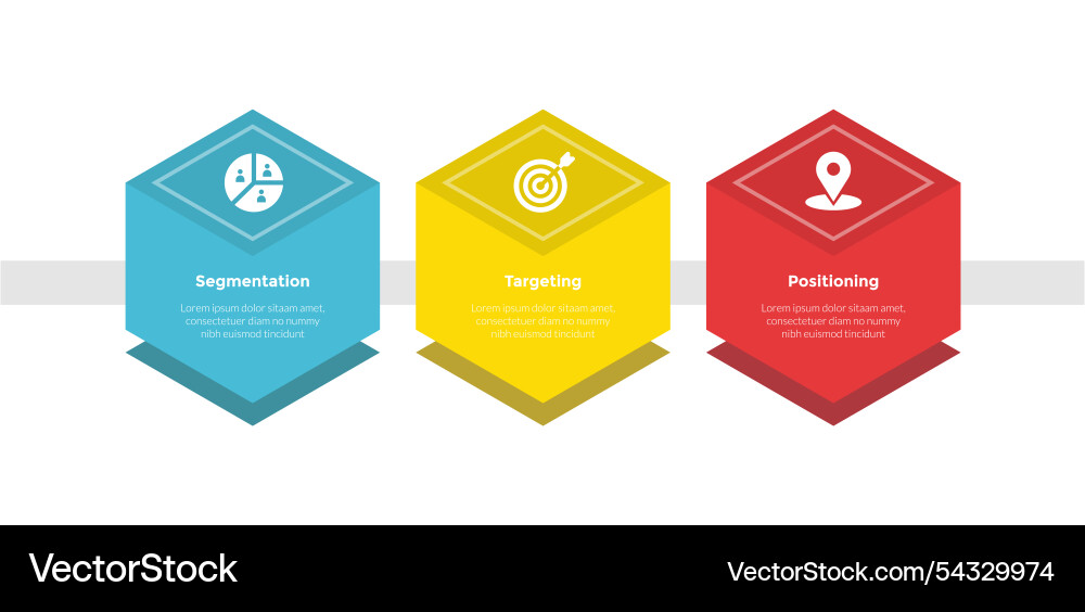Stp marketing analysis infographics template Vector Image
