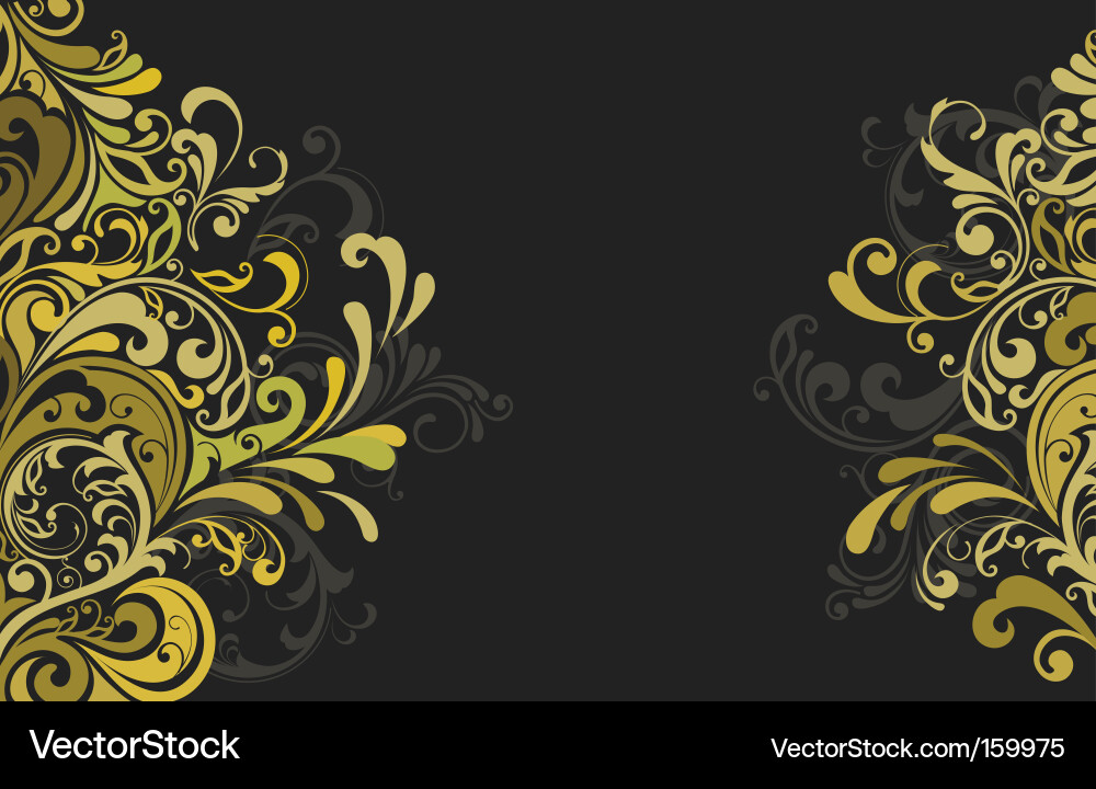 Ornate Floral Swirl Background Royalty Free Vector Image