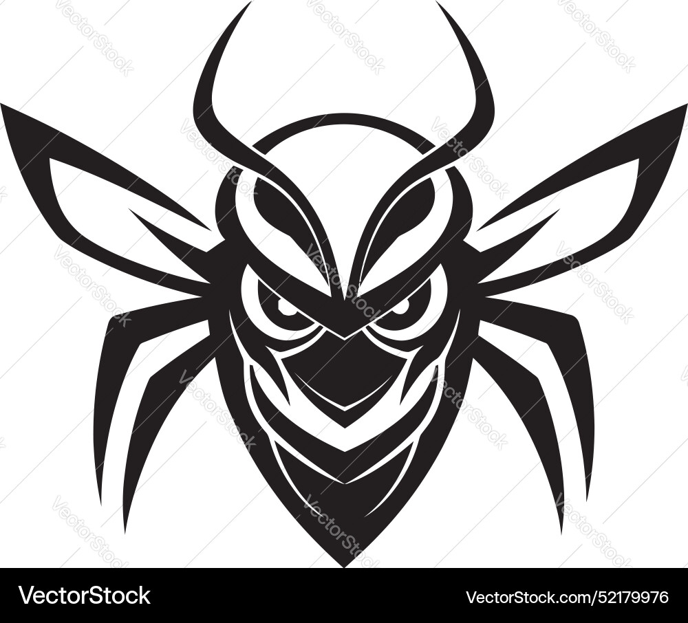 Buzzing brilliance hornet mascot design unveiled Vector Image