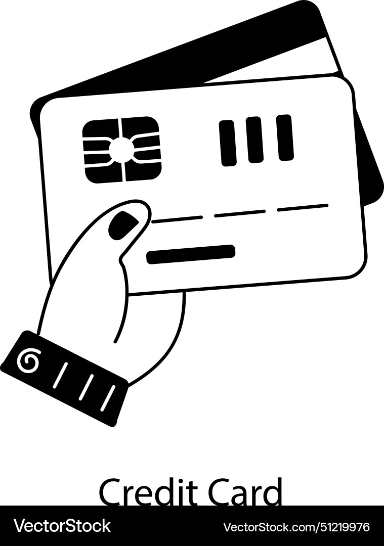 Credit card Royalty Free Vector Image - VectorStock