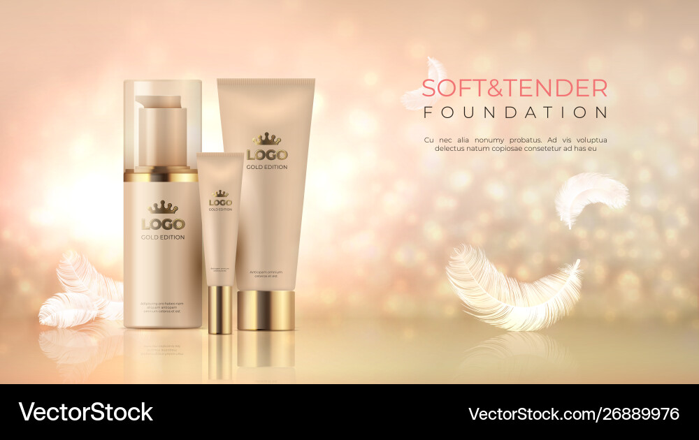 Luxury Skin Care Background Royalty Free Vector Image
