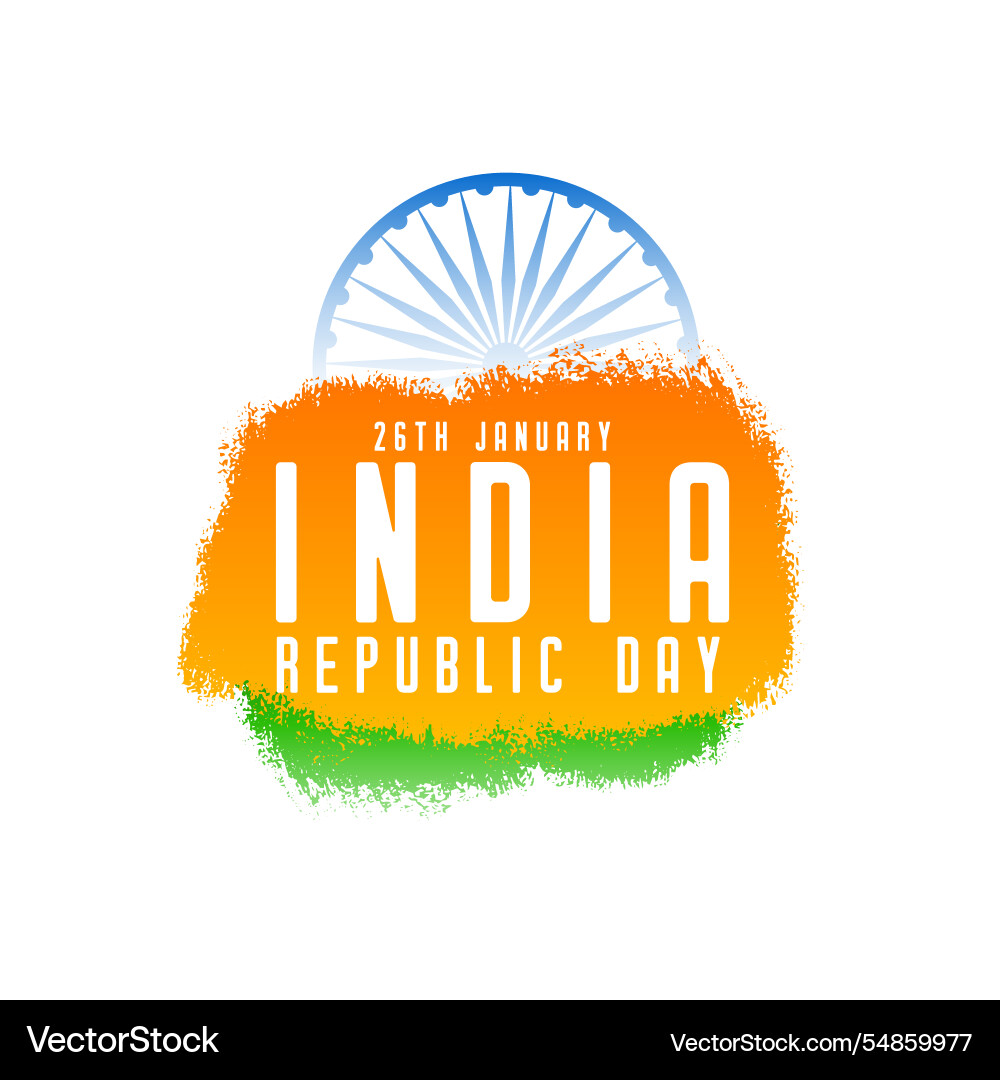 26th january indian republic day background Vector Image