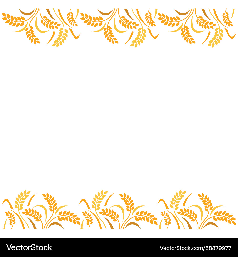 Golden rice background Royalty Free Vector Image