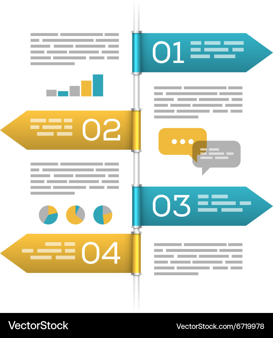 Infographic template on white Royalty Free Vector Image
