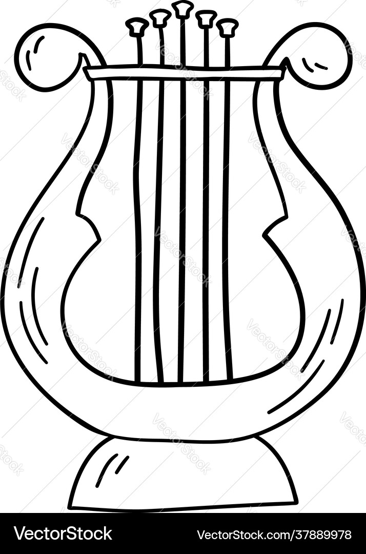 Lyre icon Royalty Free Vector Image - VectorStock