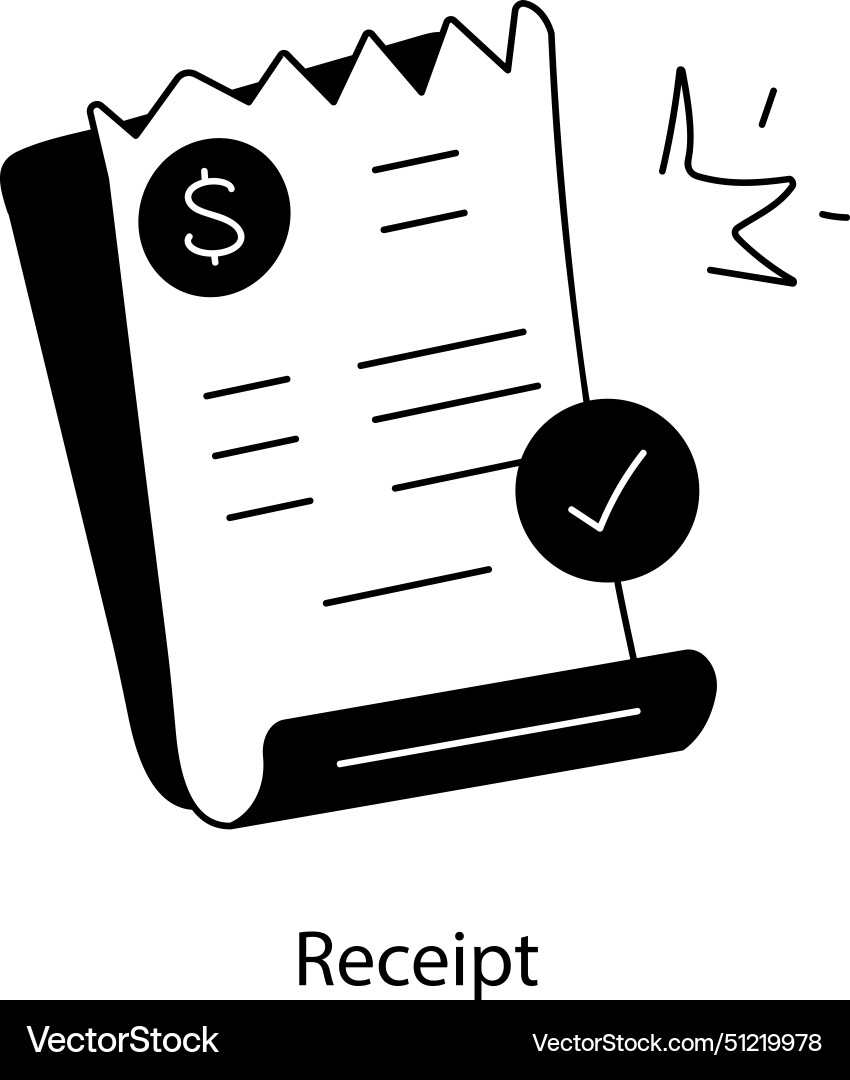 Receipt Royalty Free Vector Image - VectorStock
