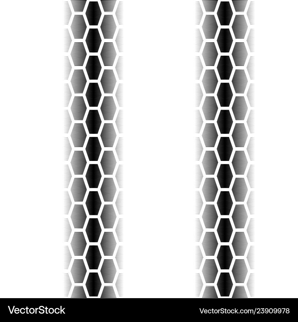 Tire track with lines Royalty Free Vector Image