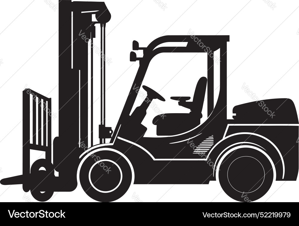 Cargocarrier dynamic forklift logo liftwise Vector Image