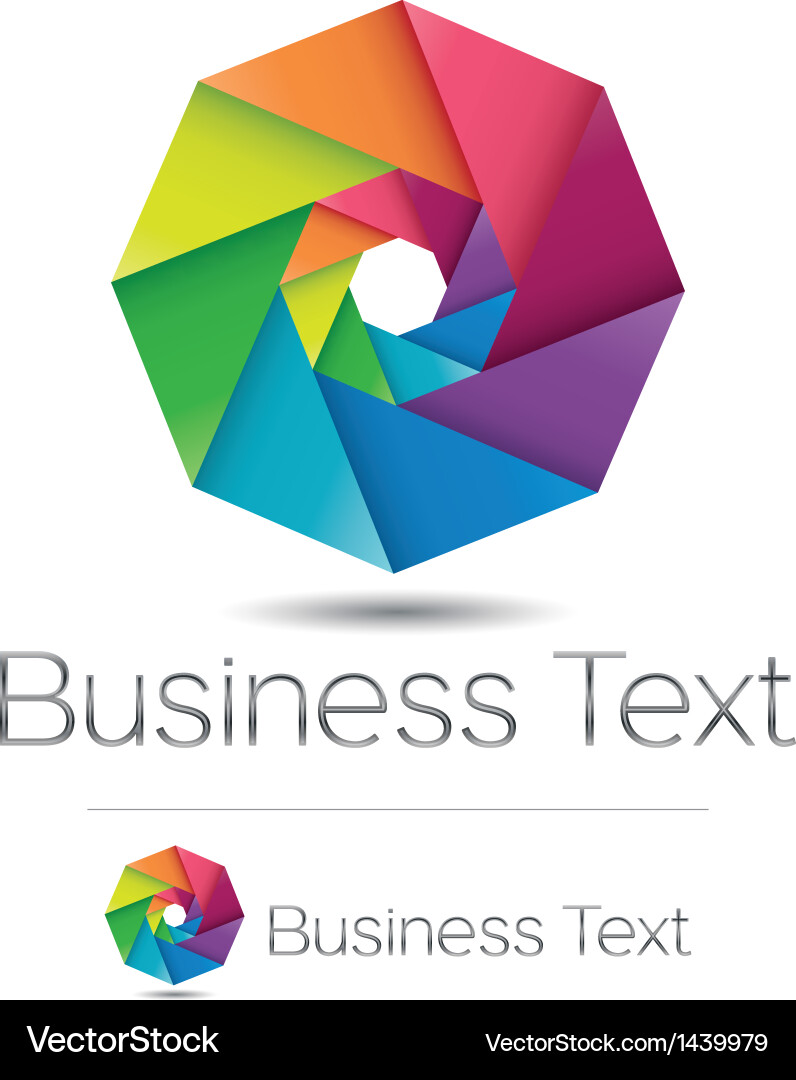 Colorful spinning icon 2 Royalty Free Vector Image