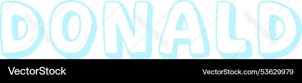 Donald Royalty Free Vector Image - VectorStock