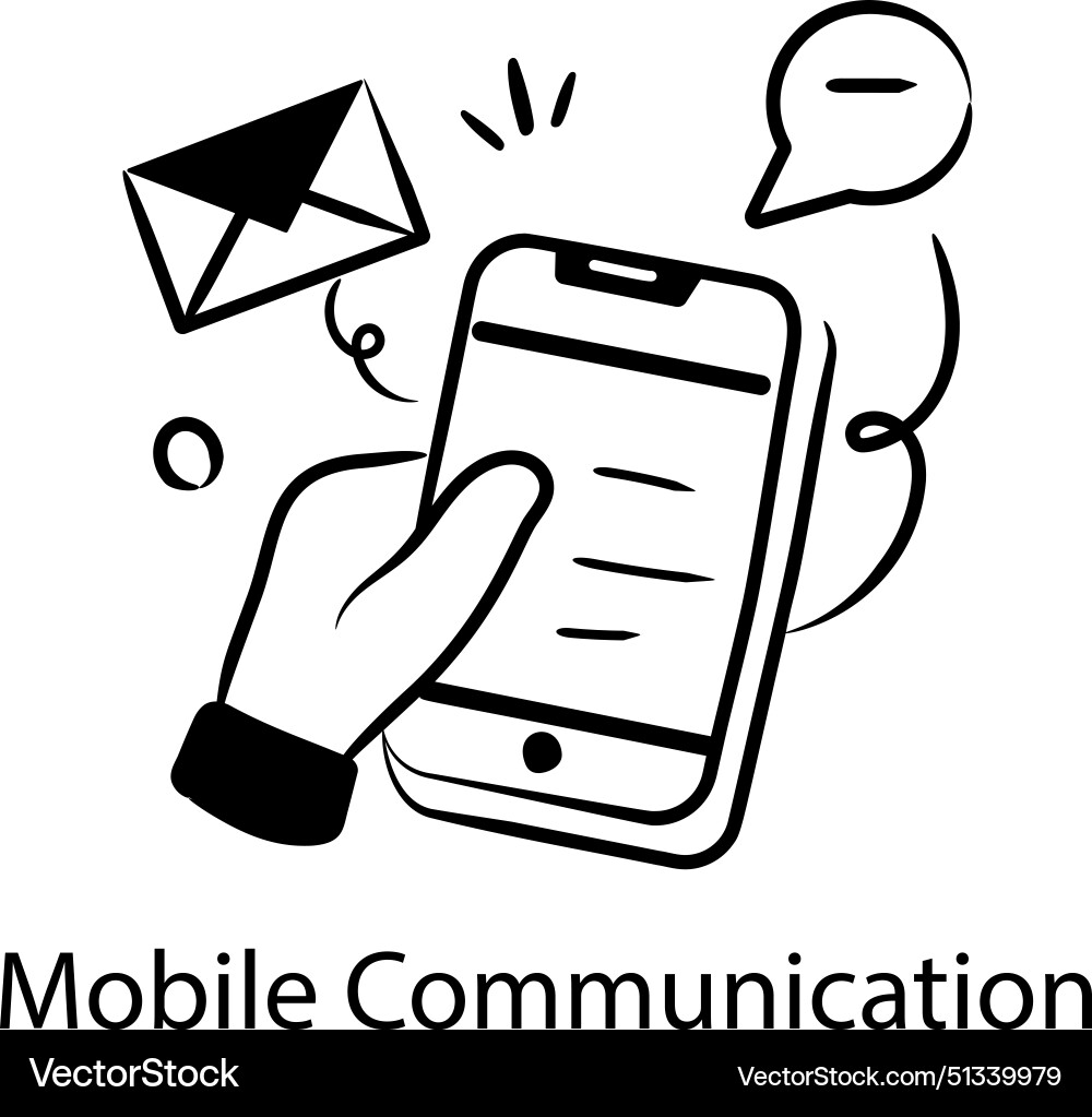 Mobile communication Royalty Free Vector Image