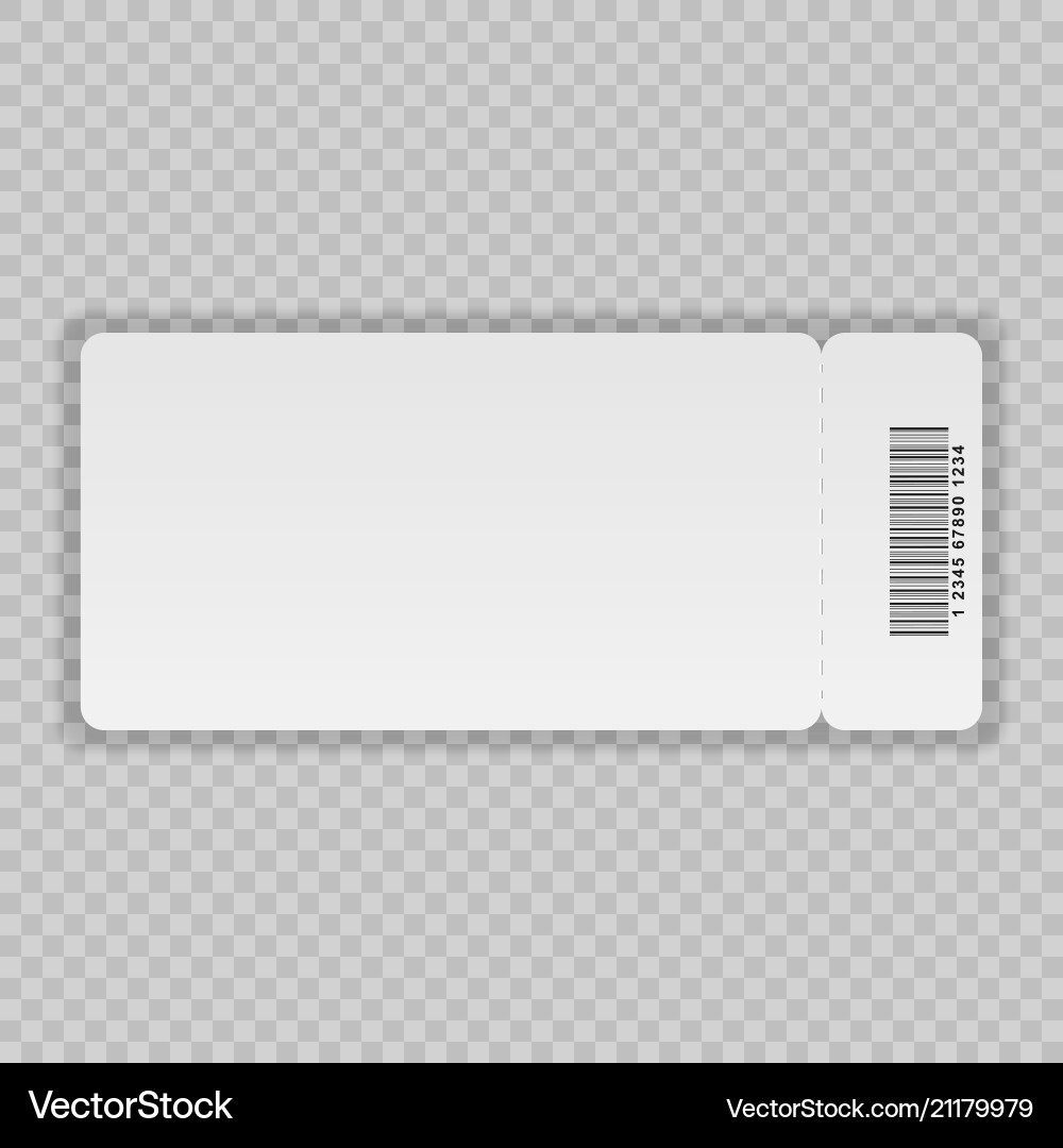 Ticket template Royalty Free Vector Image - VectorStock