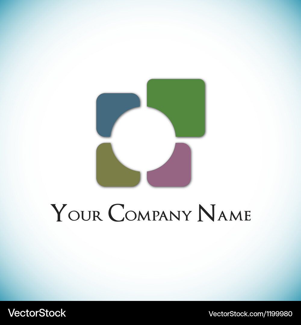 Checkered logo Royalty Free Vector Image - VectorStock