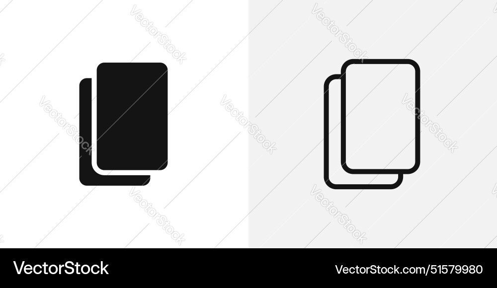 Copy icon set Royalty Free Vector Image - VectorStock