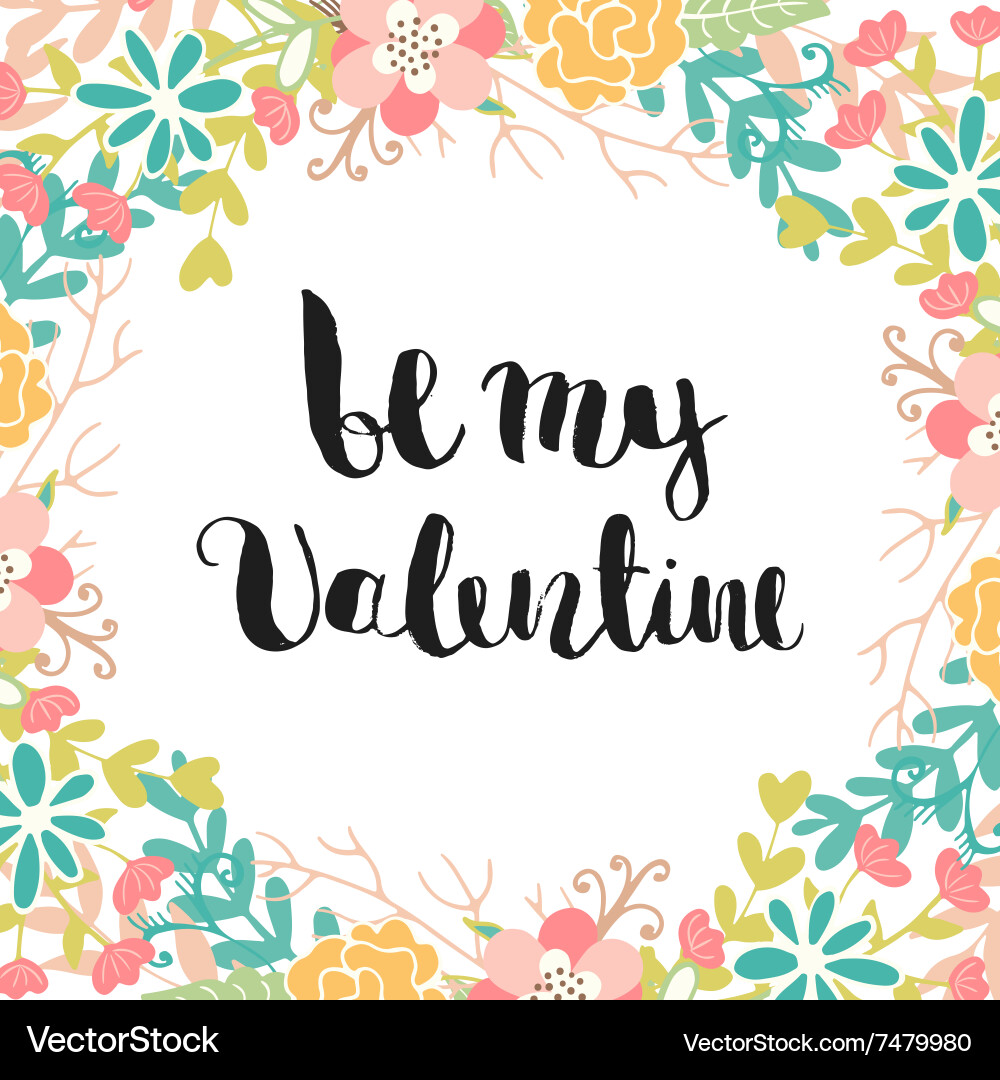 Hand drawn lettering poster Royalty Free Vector Image