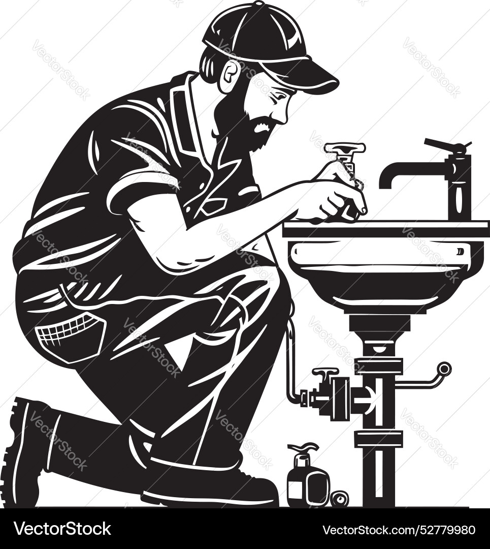 Pipeline prodigy skilled plumbing repair logo Vector Image