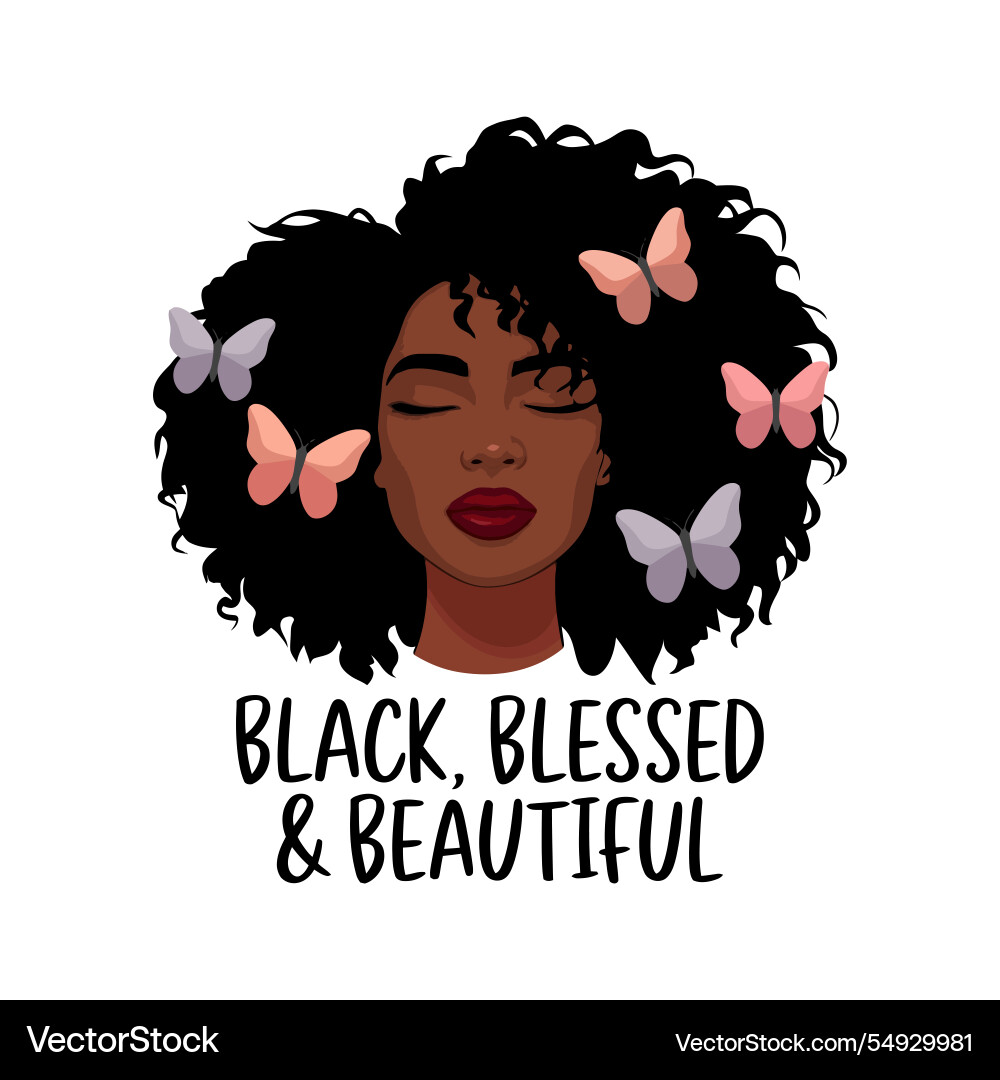 Black blessed beautiful t shirt design Royalty Free Vector