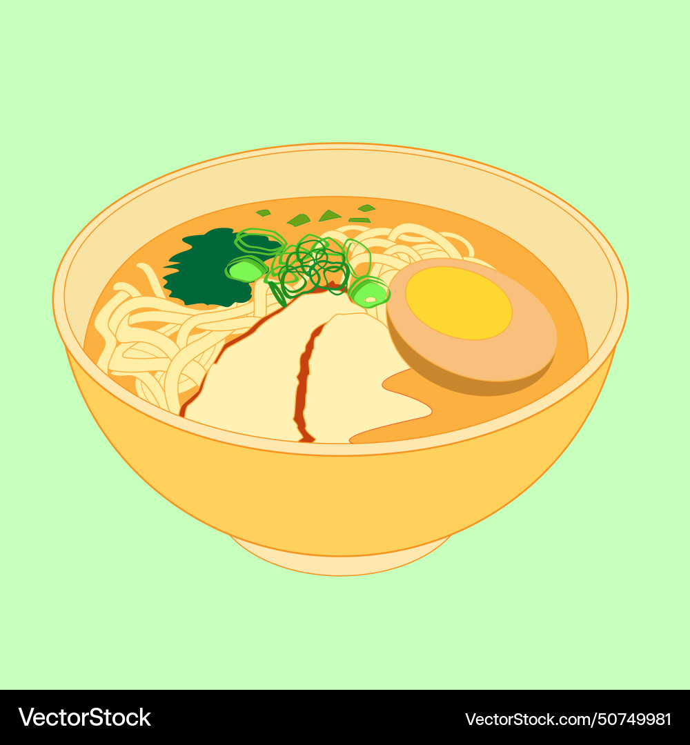 Ramen 01 Royalty Free Vector Image - VectorStock